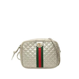Gucci Sac bandouli&egrave;re matelass&eacute; Pre-owned - Femme - Pre-owned - Gris - Taille: ONE Size