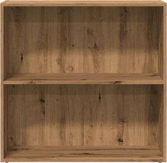 Generic Aufbewahrungs-B&uuml;cherregal, Vertikaler Offener Regal-Organizer, B&uuml;cherregal aus Holzwerkstoff f&uuml;r Wohnzimmer, Schlafzimmer, B&uuml;ro (Handwerkliche Eiche 1