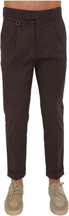Paolo Pecora Homme, Pantalons, Brun, Taille: S Pantalone Tessuto