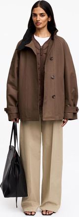 Arket Lockere Baumwolljacke -Beige