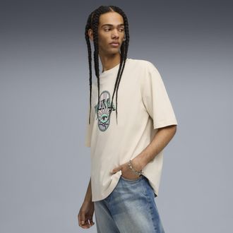 Puma Graphic PUMA Fest Boxy T-Shirt Herren, Kleidung, Wei&szlig;, L