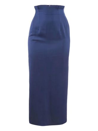 Armani Maxirock mit Falten - Blau