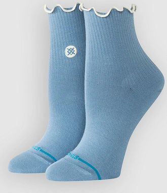 Stance Pop Ruffle Icon Quarter Chaussettes bleu