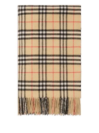 Burberry couverture en cachemire Check - Tons neutres