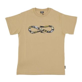 PROPAGANDA Logo Hazard Tee - Streetwear Kollektion - - Tops - Herren - Braun - XL