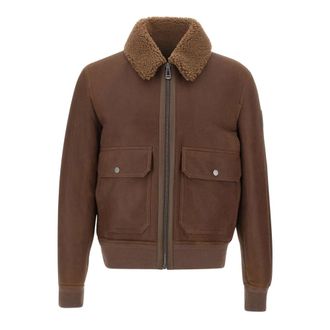 Belstaff Northwind Shearling Jacket - Homme - Vestes - Brun - Taille: XL