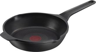 T-fal Robusto Aluguss Bratpfanne 24cm, Pfanne Induktion mit Antihaftversiegelung,Thermo-Signal bei idealer Brattemperatur, für alle Herdarten geeignet, einf