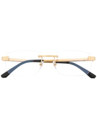 Cartier lunettes de vue &agrave; monture rectangulaire - Or