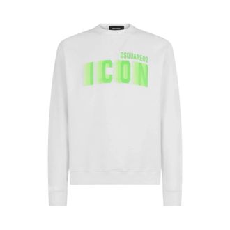 Dsquared2 Icon Rundhals-Sweatshirt - - Sweatshirts & Hoodies - Herren - Wei&szlig; - M