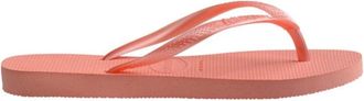 Havaianas Femme, Chaussures, Rose, Taille: 35 EU Tongs en Caoutchouc Blanc Mod&egrave;le Slim