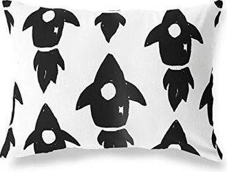 Bonamaison Le Jardin du Lin Kissen Zierkissenbezug Zufälliges Muster Kissenbezug, Weich Bequem, Für Zuhause Autos Büro Sofa Wohnzimmer Couch Schlafzimmer Dekor, 