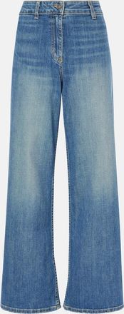 Nili Lotan Mid-Rise Wide-Leg Jeans Megan
