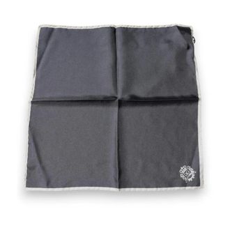 Dolce & Gabbana Seidentuch mit Kronenlogo - - Accessories - Herren - Grau - ONE SIZE