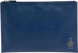 Prada Sac pochette Pre-owned - Femme - Pre-owned - Bleu - Taille: ONE Size