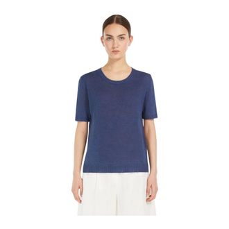 Max Mara Damen, Strickwaren, Blau, SGr&ouml;&szlig;e
