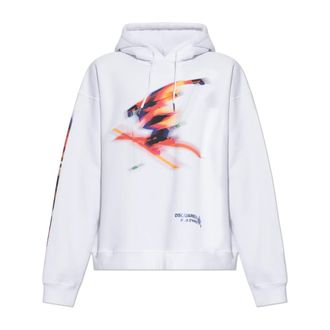 Dsquared2 Sweat &agrave; capuche en coton - Homme - Sweatshirts et sweats &agrave; capuche - Blanc - Taille: XL