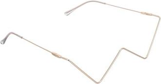 UPKOCH Cadre de Lunettes Sans Verres Métal Doré Monture Décorative Semi-sans Verres pour Festival Fête et Photographie Accessoire Mode et Confortable