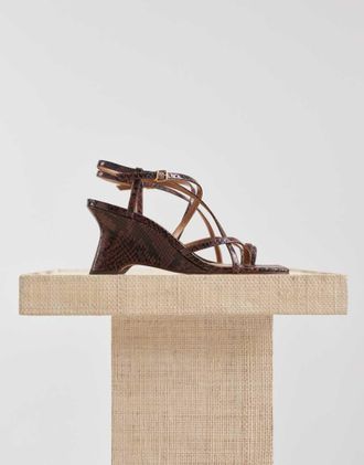 Dolce Vita Aylee - Sandalen in Braun mit Keilabsatz