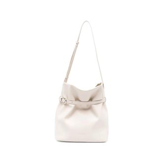 Emporio Armani Smooth Leather Bucket Bag - - Bags - Damen - Wei&szlig; - ONE SIZE