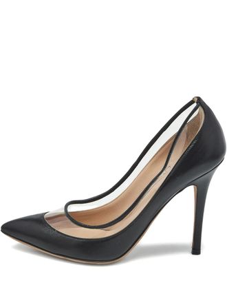 Valentino Garavani escarpins Dollybow en cuir - Noir