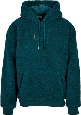 Karl Kani Herren KM223-077-2 KK Metal Signature Hoodie Dark Teal, XS