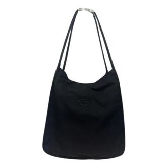 Bottega Veneta Pre-owned Canvas Schultertasche - - Pre-owned - Damen - Schwarzk - ONE SIZE