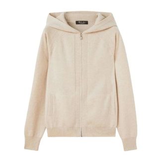 Loro Piana Bomber Merano - Femme - Pulls - Beige - Taille: 40 FR
