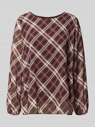 Zabaione Relaxed Fit Longsleeve mit Karomuster Modell Al44icee