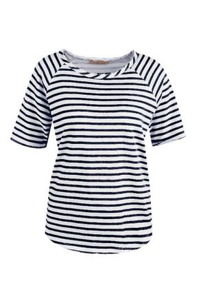 Smith & Soul Rundhalsshirt mit offenen Kanten