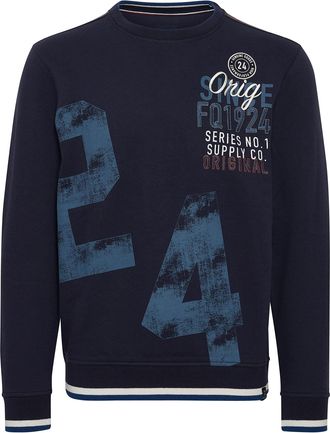 FQ1924 FQMangus Herren Sweatshirt Pullover Pulli mit Rundhals-Ausschnitt, Größe:XXL, Farbe:Navy Blazer (193923)