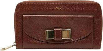 Chlo&eacute; Portefeuille long Pre-owned (bi-fold) - Femme - Pre-owned - Brun - Taille: ONE Size