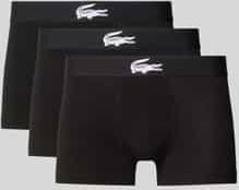 Lacoste Trunks mit elastischem Logo-Bund im 3er-Pack