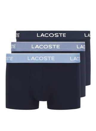Lacoste Herren Trunks blau Baumwolle unifarben
