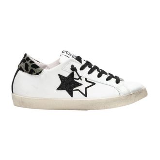 2Star Wei&szlig;e Ledersneaker Eleganter Komfort - - Shoes - Damen - Wei&szlig; - 35 EU