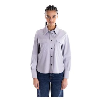 Marella Femme, Blouses et Chemises, Bleu, Taille: 42 FR Chemise Veste