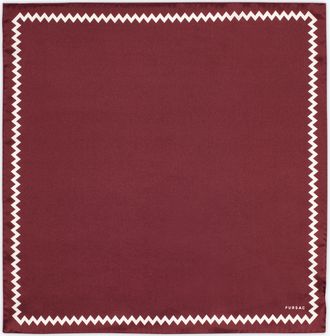 Fursac Pochette en twill de soie - Taille Unique - Homme