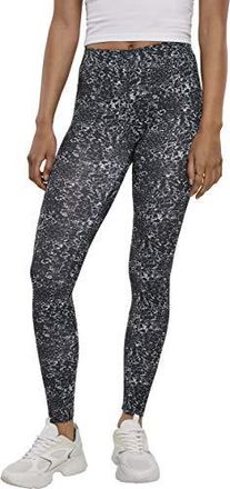 Urban Classics Ladies Soft Blackhoundstooth Legging Femme Legging Noir/Blanc S