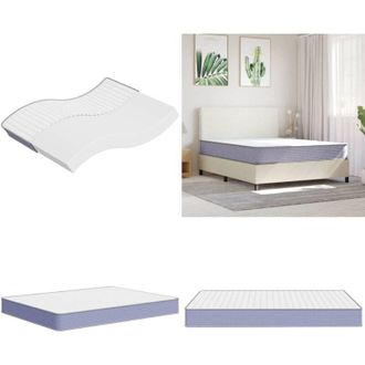 vidaXL Matratze Schaumstoff Mittelweich 160x200 cm - Matratze - Schaumstoffmatratze - Mittelweiche Matratze - Doppelbettmatratze - Bettausstattung - Home &