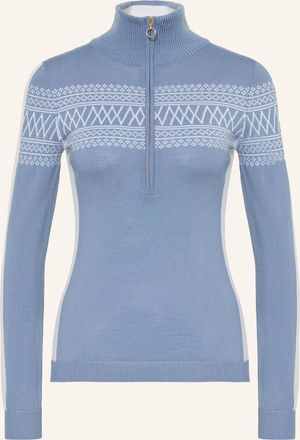We Norwegians Midlayer Signature Aus Merinowolle blau