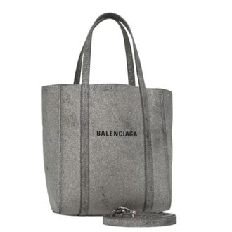 Balenciaga Pre-owned Cuir sacs-main - Femme - Pre-owned - Gris - Taille: ONE Size