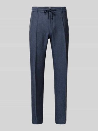 Joop Slim Fit Leinenhose mit Tunnelzug Modell Sake
