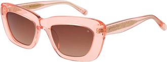 Scotch & Soda Femme, Accessoires, Rose, Taille: ONE Size Lunettes de Soleil Cat Eye Rose D&eacute;grad&eacute;