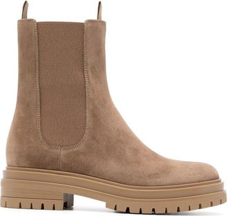 Gianvito Rossi Femme, Chaussures, Beige, Taille: 37 1/2 EU Chelsea Bottes