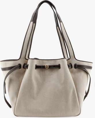 Tory Burch Romy Canvas Tote Bag - TORY BURCH - gender_Woman