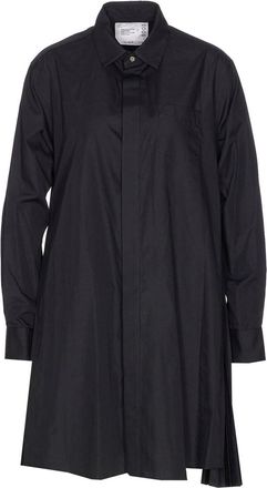 sacai Robe Au Genou - Noir
