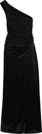 Nina Ricci Femme, Robes, Noir, Taille: 38 FR Long Asymmetric Satin Dress
