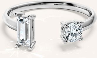 VEYNOU Veynou Ring Blair Aus 14 Karat Wei&szlig;gold Und 0,68ct. Lab-Grown Diamanten silber