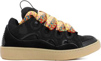 Lanvin Low-Top Sneaker - Curb Sneakers With Multicolor Lace-Up Detail - Gr. 36 (EU) - in Schwarz - f&uuml;r Damen