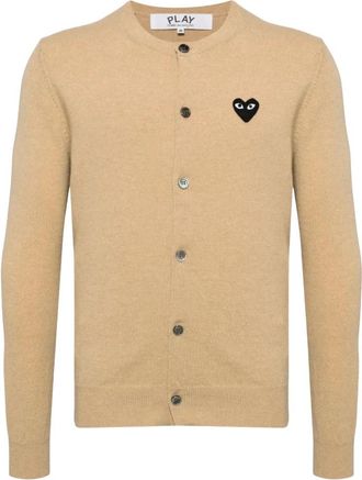 Comme Des Gar&ccedil;ons Woll-Cardigan - - Knitwear - Damen - Beige - M
