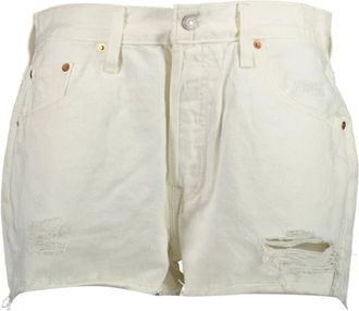 Levi's Femme, Shorts, Blanc, Taille: W27 Jean femme en coton blanc
